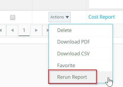 How to: Favorite and Rerun Reports