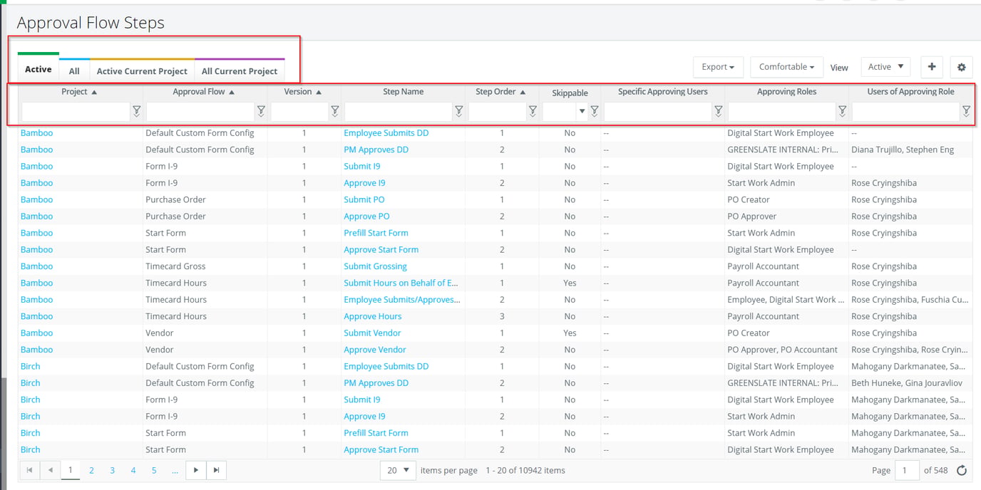 How to: Approval Flow Steps Grid