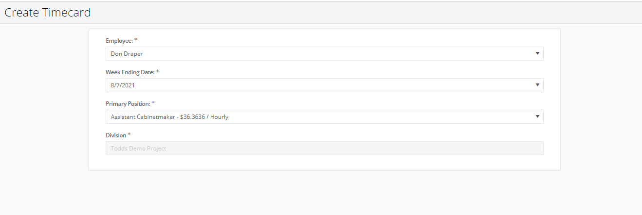 How to: Submit a Timecard for Multiple Projects