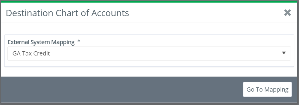 How to: Map Accounts for the GA Expenditures Tax Credit Report