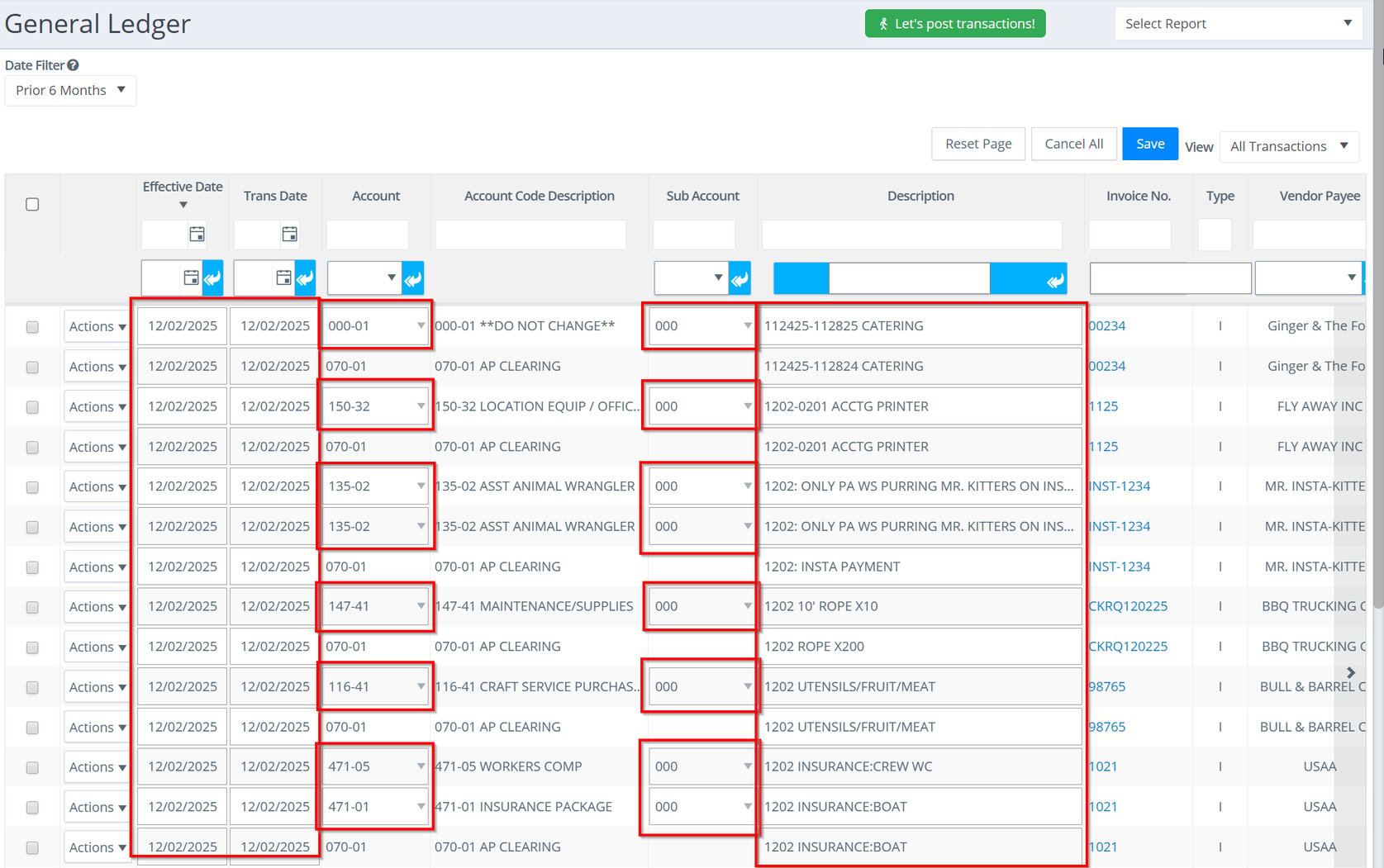 How to: Bulk Edit Transactions