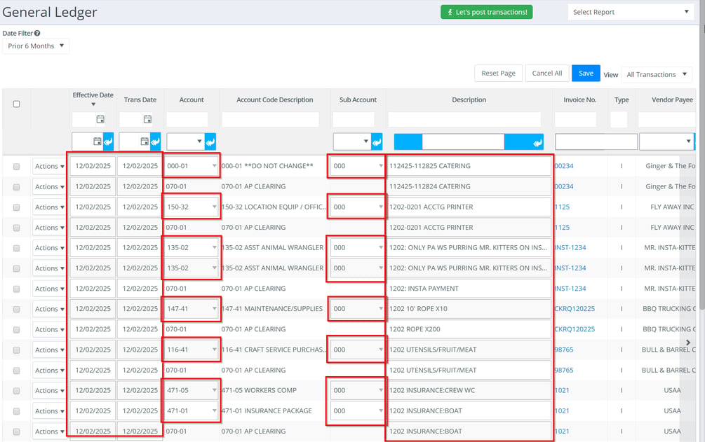 How to: Bulk Edit Transactions